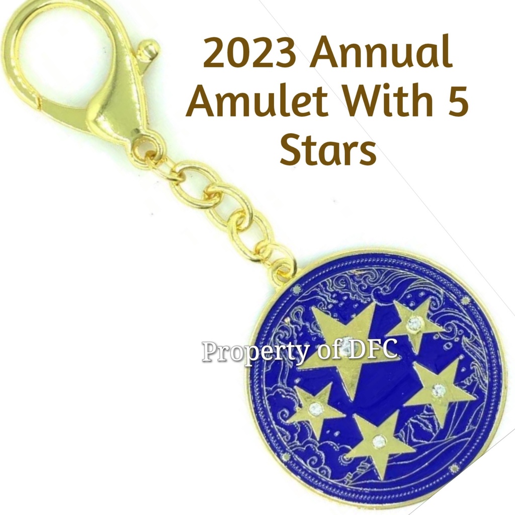 BLESSED Annual Amulet With 5 Stars Three Celestials Mirror Amulet ...