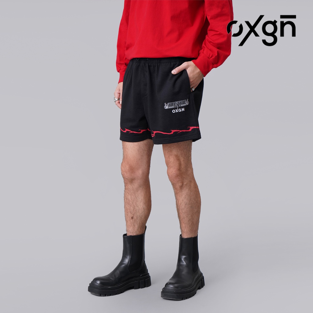 OXGN BLEACH Urban Fit Shorts For Men (Black) | Shopee Philippines