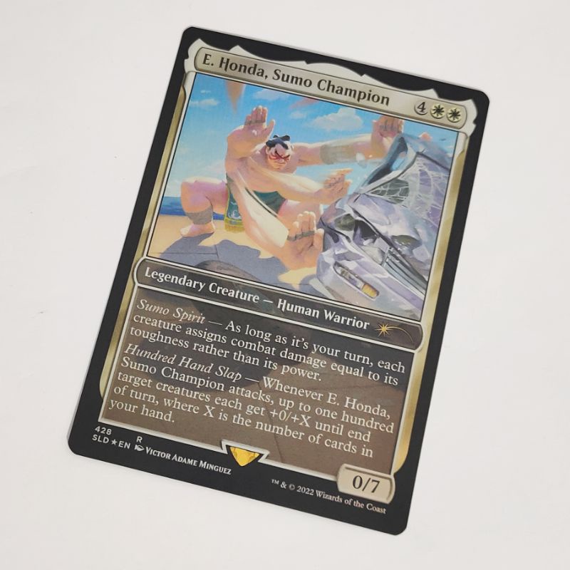 MTG Card Foil E.HONDA, SUMO CHAMPION Secret Lair Street Fighter Magic ...