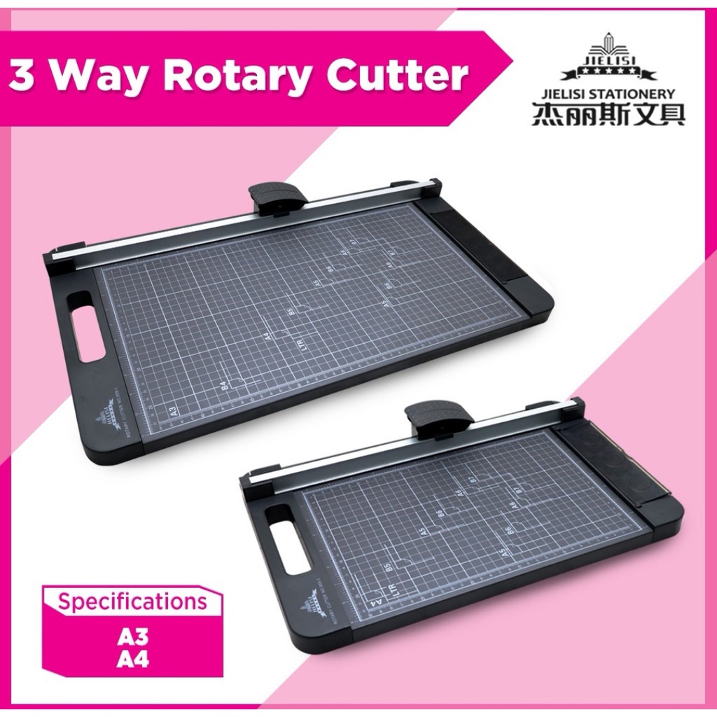 Rotary Cutter 3 Way A3 // A4 size Paper Cutter | Shopee Philippines