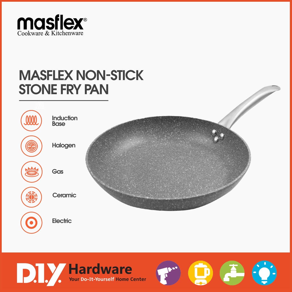 Masflex Stone Series 20 cm Aluminum Non-Stick Fry Pan Induction (NS ...