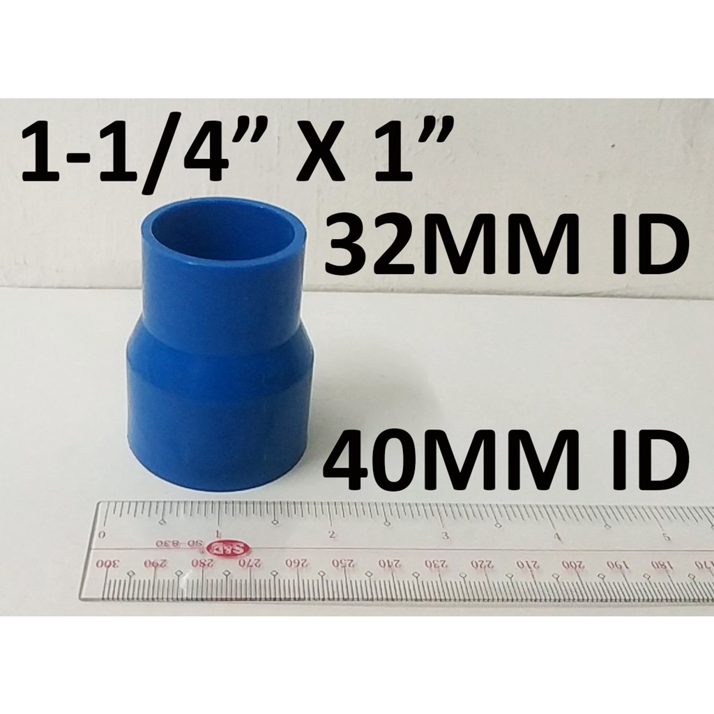 PVC BELL REDUCER 40MM X 32MM BLUE FOR CLEAN WATER === PVC COUPLING ...