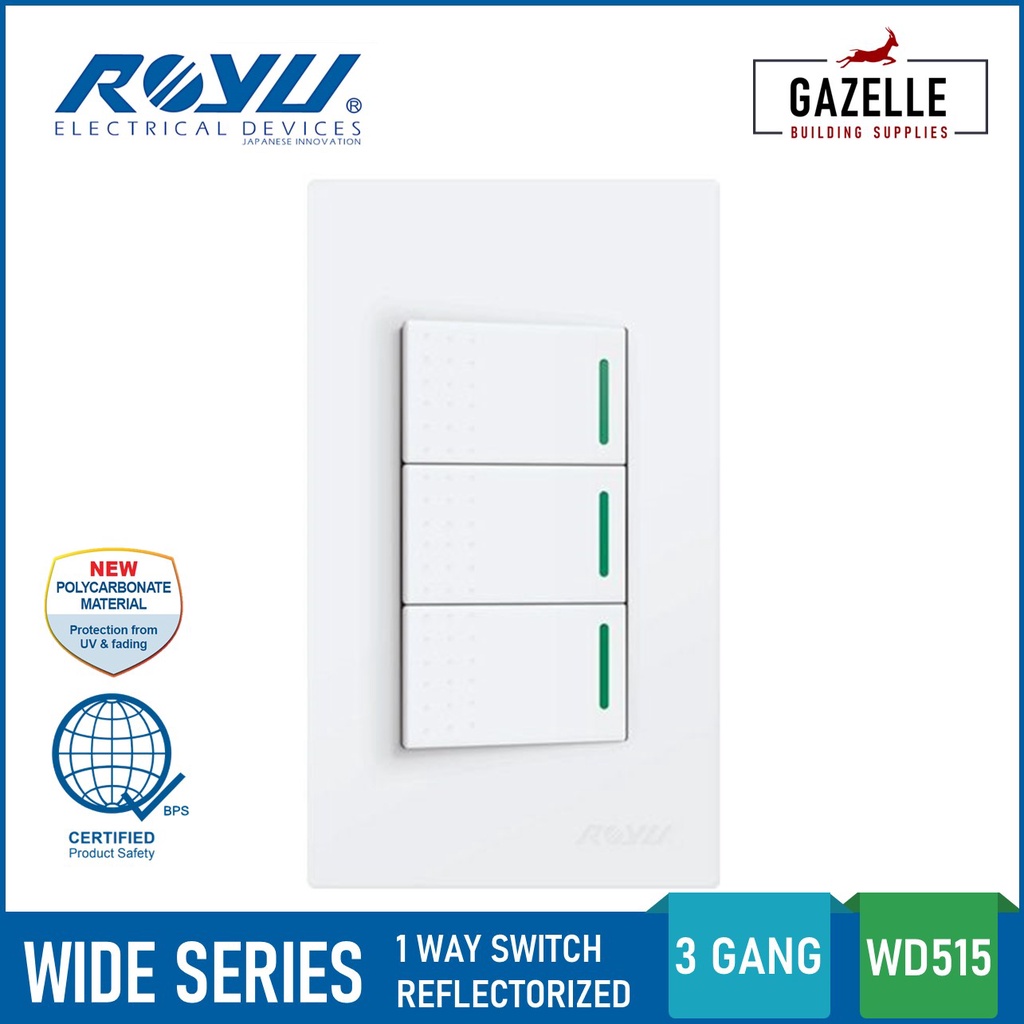 Royu Wide Series Switches and Outlet Sets - Universal / Duplex ...