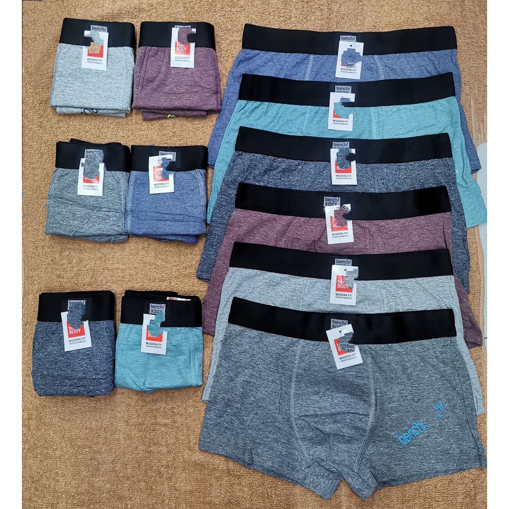 RL# 6 PCS 100%cotton stretch BOXERS MENS Stetchable | Shopee Philippines