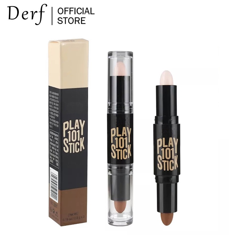 Derf 2 In 1 Concealer Stick Highlighter Contour Contouring For Face Makeup Beauty Tools | Shopee ...