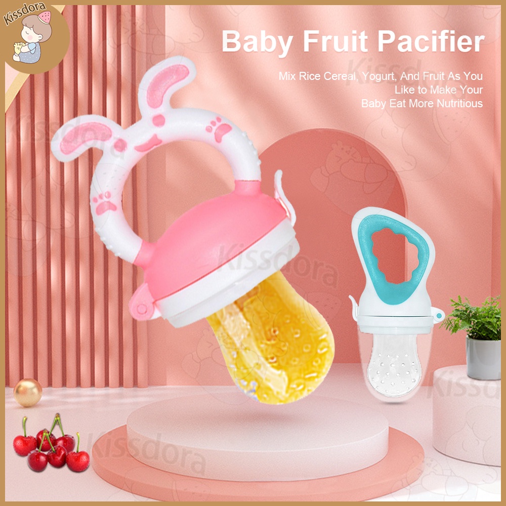 Kissdora Cute Rabbit fruit pacifier for baby fruit feeder BPA free ...