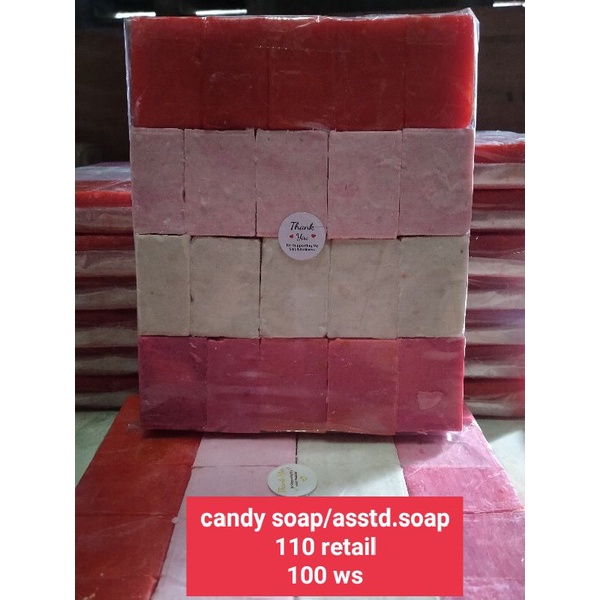 trending whitening and bleaching soap in a pack/candy soap/ asstd soap ...