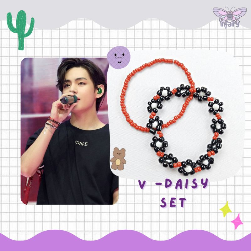 KPOP BTS Bracelet handmade / bead Bracelet / monte Bracelet V, Taehyung ...