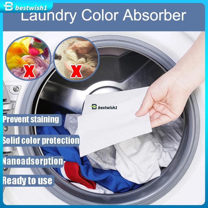 100pc Colour Catcher Sheet Proof Color Absorption Paper Anti Cloth Dyed ...