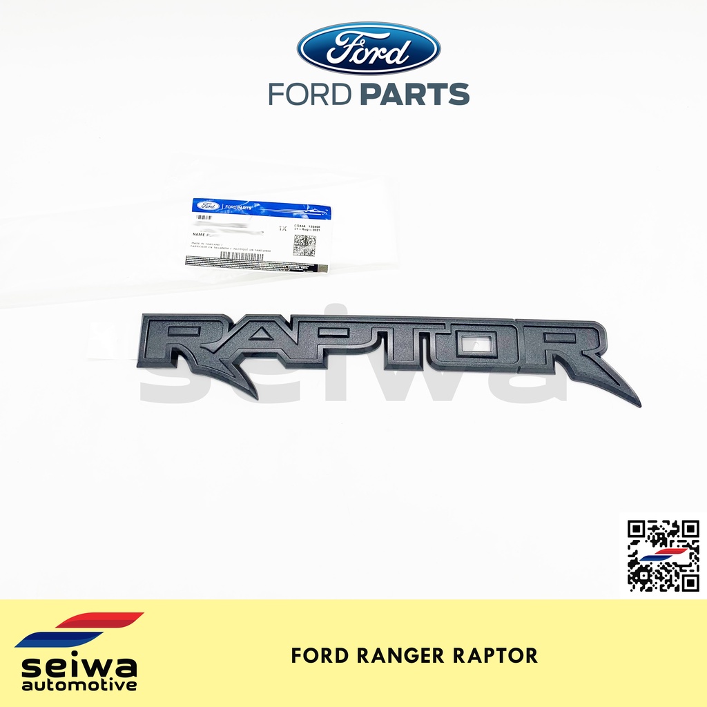 Ford Ranger Raptor Emblem (Tailgate) - Genuine Ford Auto Parts | Shopee ...
