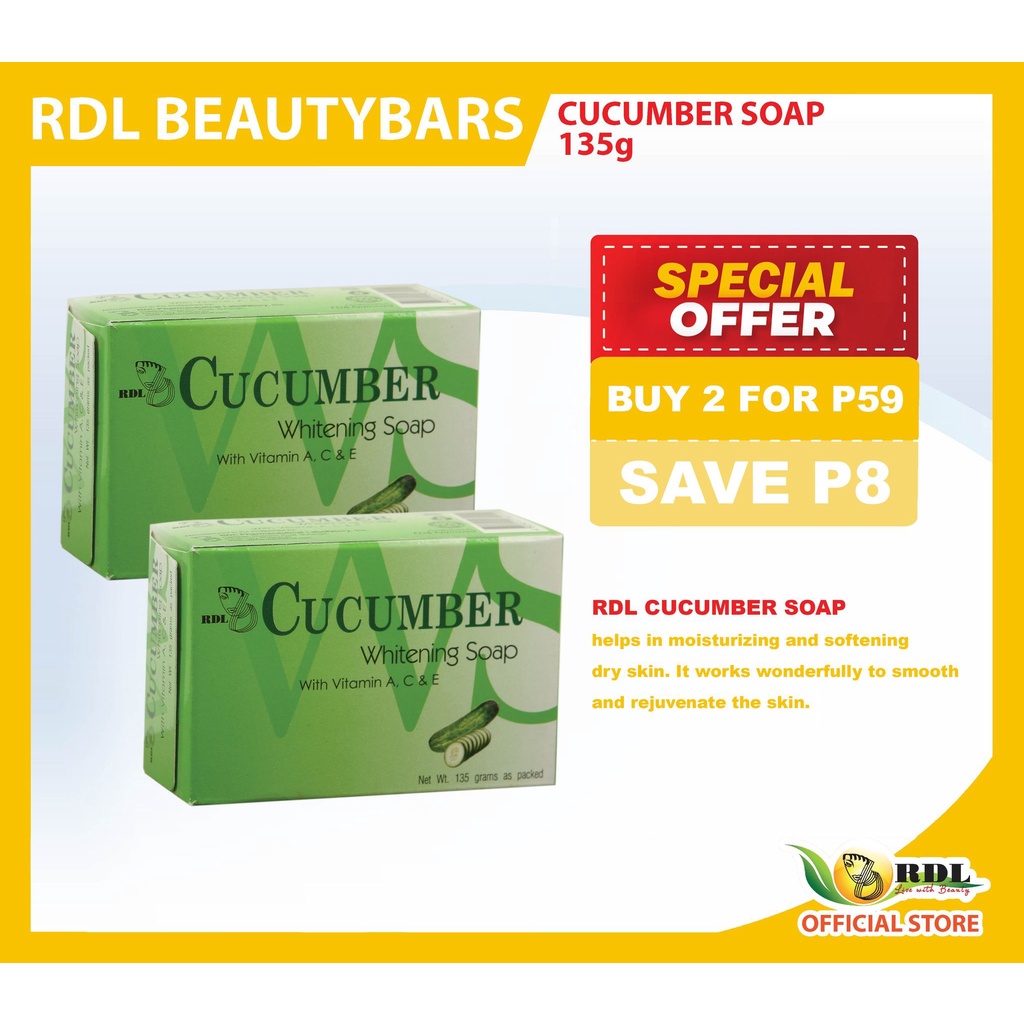 RDL Cucumber Soap 135g (SPECIAL OFFER) | Shopee Philippines