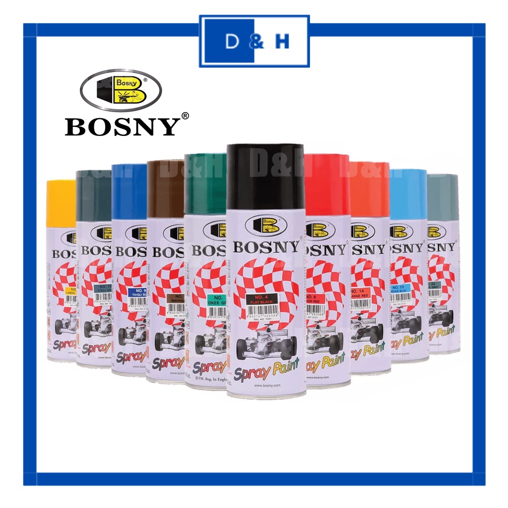 Bosny 100% Acrylic Spray Paint | Shopee Philippines
