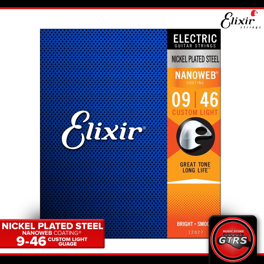 Elixir Electric Nickel Plated Steel Electric Guitar Strings with ...