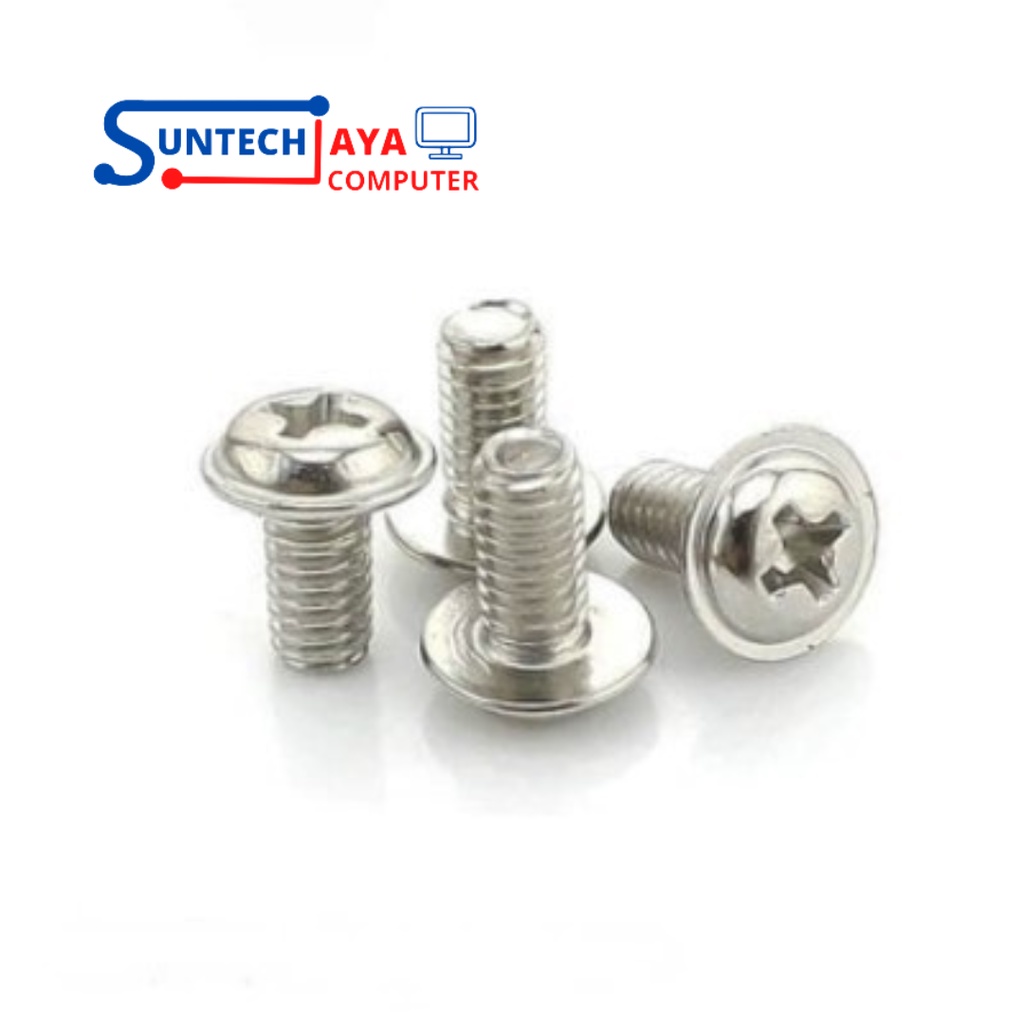 PUTIH Motherboard Screw Bolts / DVDRW / SSD / PC Computer Bolts - White ...