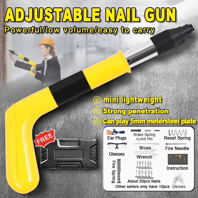 Nail Gun Heavy Duty Chisel Gun Rivet Tool Concrete Tufting Gun Manual ...