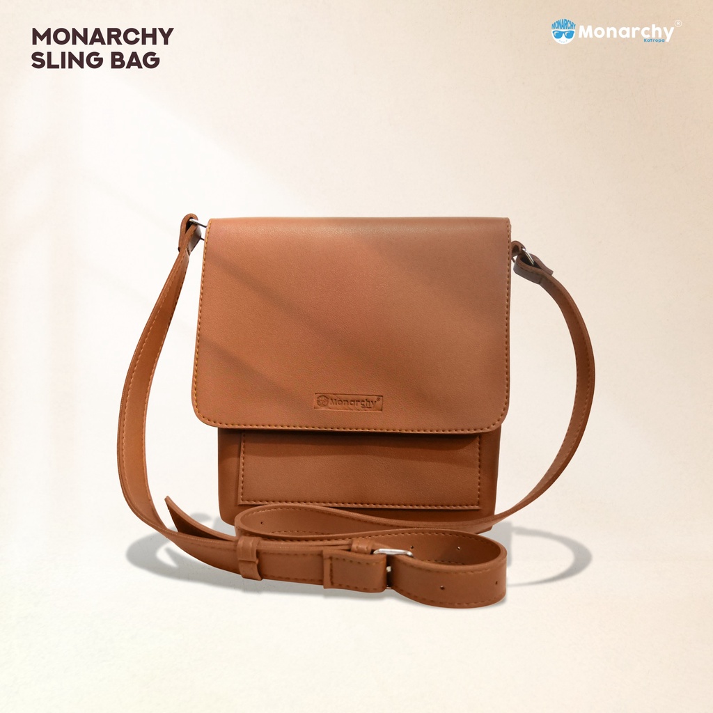Monarchy Courage Vegan Leather Sling Bag | Minimalist | for Men and ...