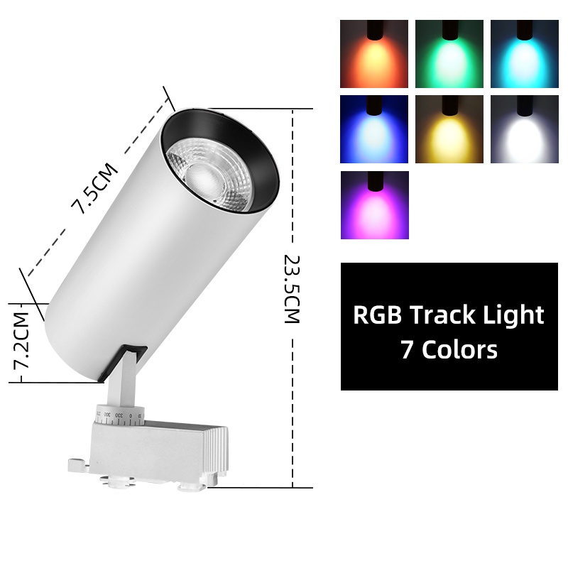 Whole Set RGB Track Light Spotlight Colorful Lamp Stage Lighting ...