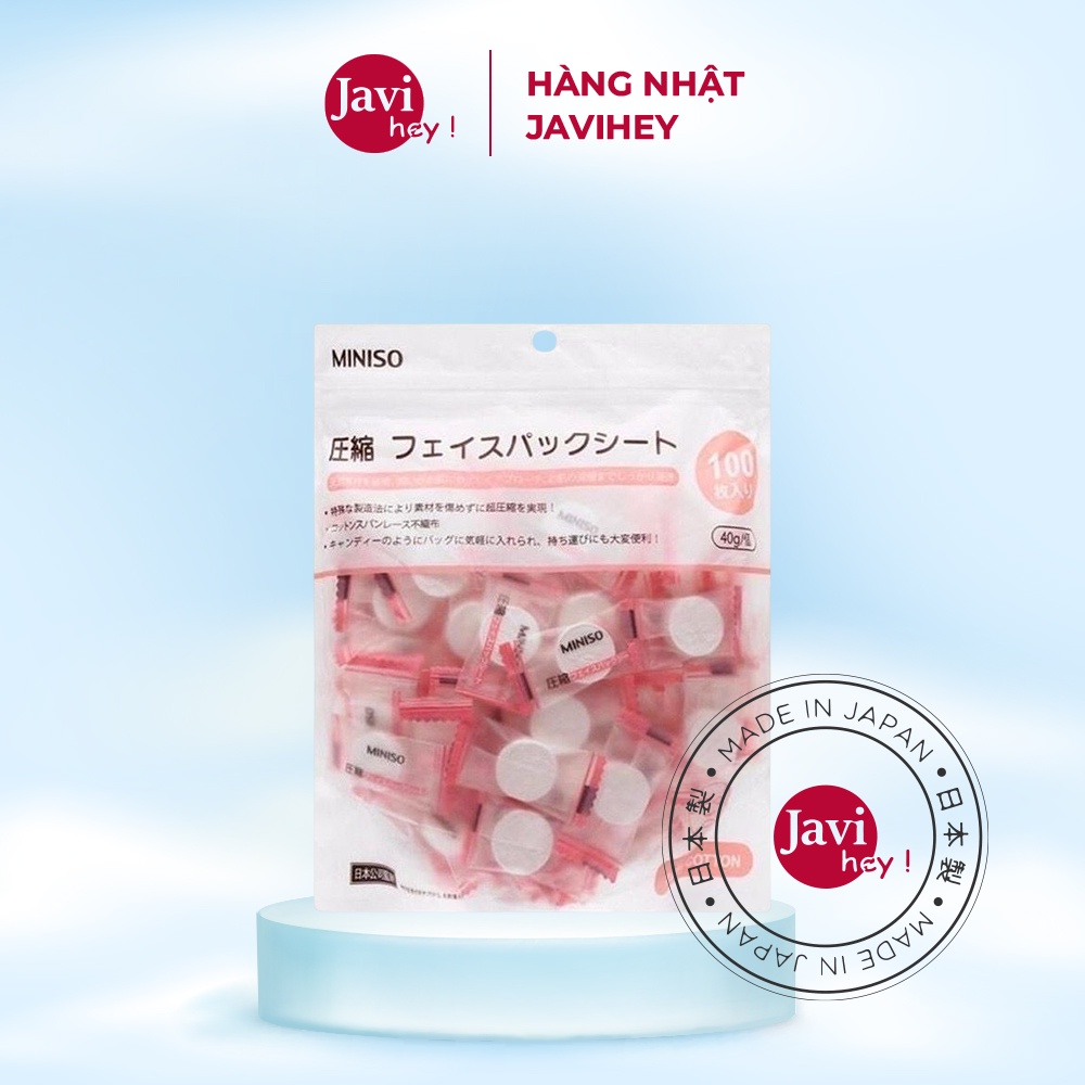 Japanese Miniso Compressed Paper Mask 100 Tablets | Shopee Philippines