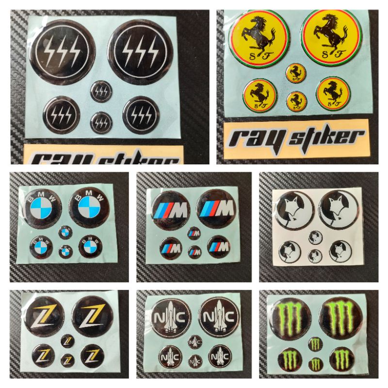 WHITEFOXPROJECT NMAX LOGO 3D EMBLEM embossed STICKER | Shopee Philippines