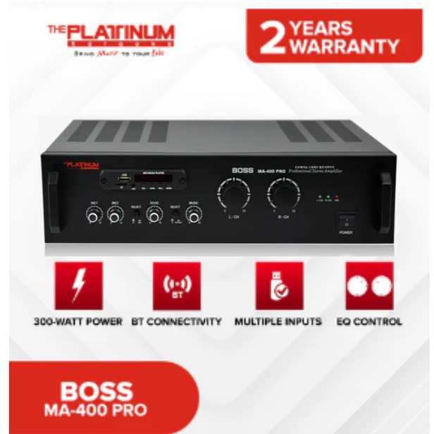 Boss MA-400 Pro Amplifier is perfect for your karaoke and acoustic ...