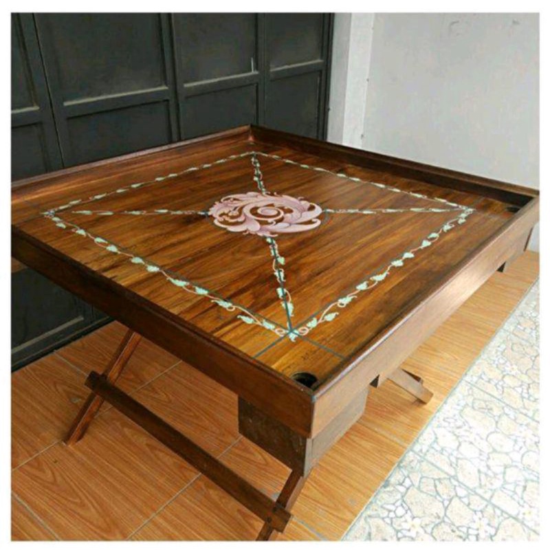 Carrom table with legs that can be folded and complete | Shopee Philippines
