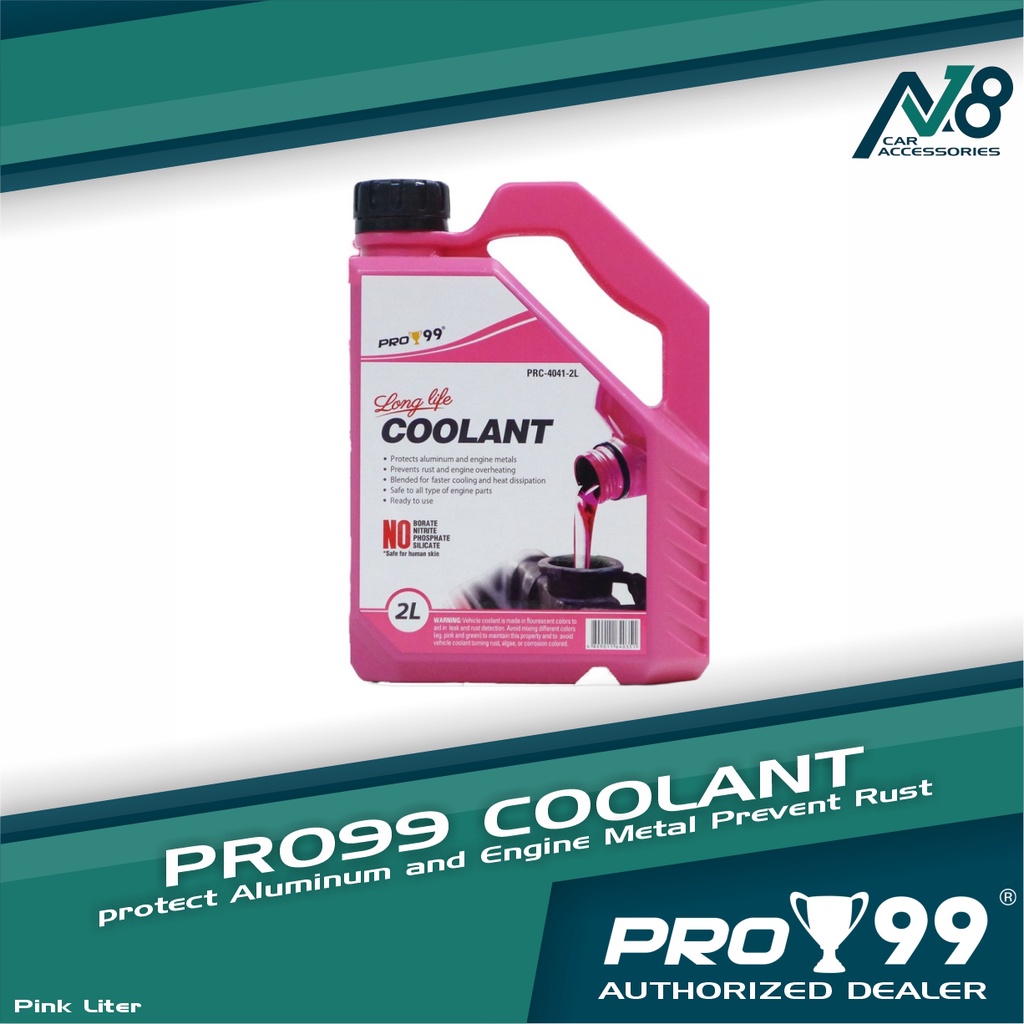 PRO-99 Long Life Car Radiator Coolant Pink 2L Pro99 Genuine | Shopee Philippines