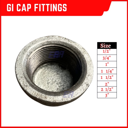 MECH CAP GI FITTINGS GALVANIZED IRON (AVAILABLE 2, 2 -1/2, 3 INCHES ...