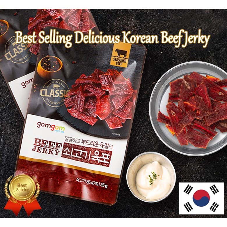 Best Selling Delicious Korean Beef Jerky 25g / Made in Korea | Shopee ...
