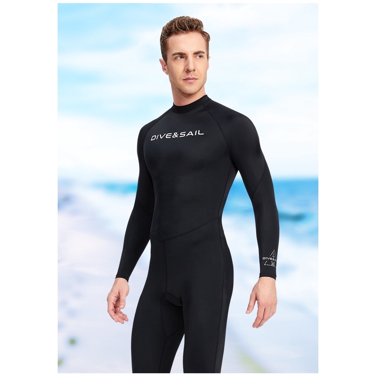 Super Stretch Women Men Wetsuit, Back Zip Full Body Piece Diving Suit ...