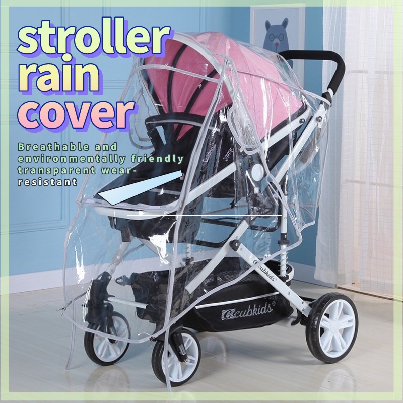 Baby stroller rain cover stroller with zipper poncho Universal EVA ...