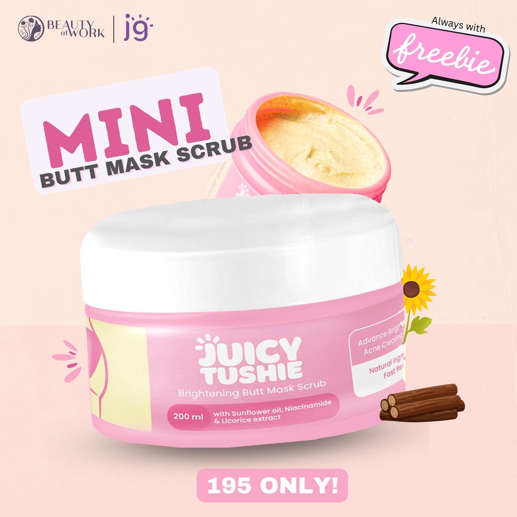 Mini Scrub Juicy Tushie Brightening Butt and Body Scrub with Random ...