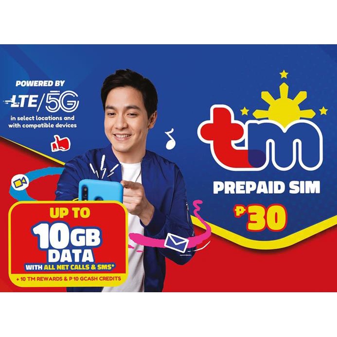 TM 5G LTE Tricut Brand New Fresh Prepaid Simcard | Shopee Philippines
