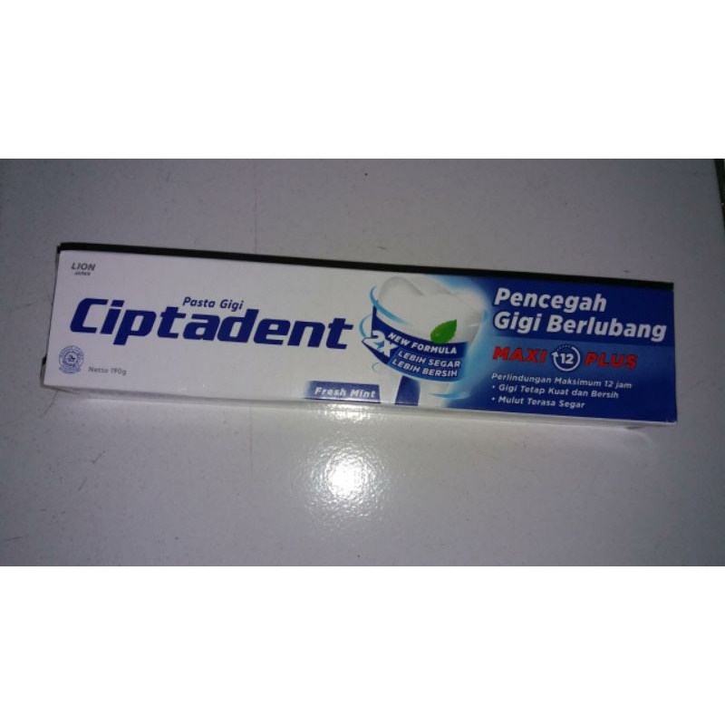 Ciptadent Maxi Plus Fresh Mint Toothpaste Bluebiru 190g | Shopee ...