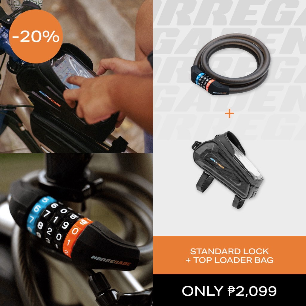 NORREGADE BICYCLES - STANDARD LOCK (HIGH SECURITY) + TOP LOADER BAG ...