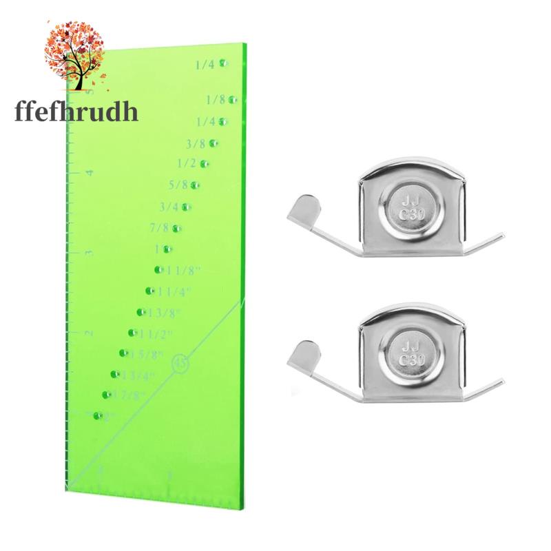 Seam Guide Ruler Set 3Pcs, 2 Magnetic Seam Guid and Seam Allowance ...