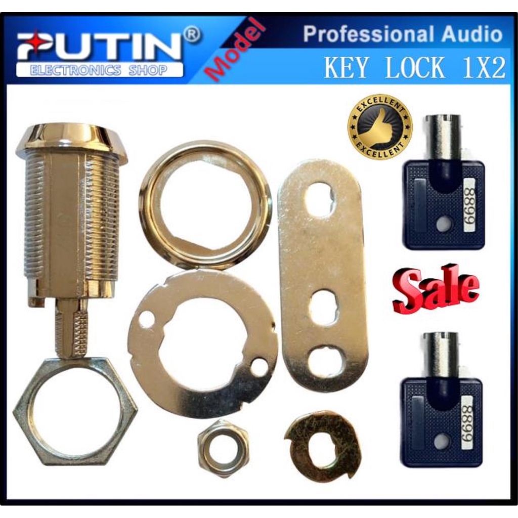 The (KEY LOCK) 2keys Cam lock (Slot lock) Universal lock Suitable for ...
