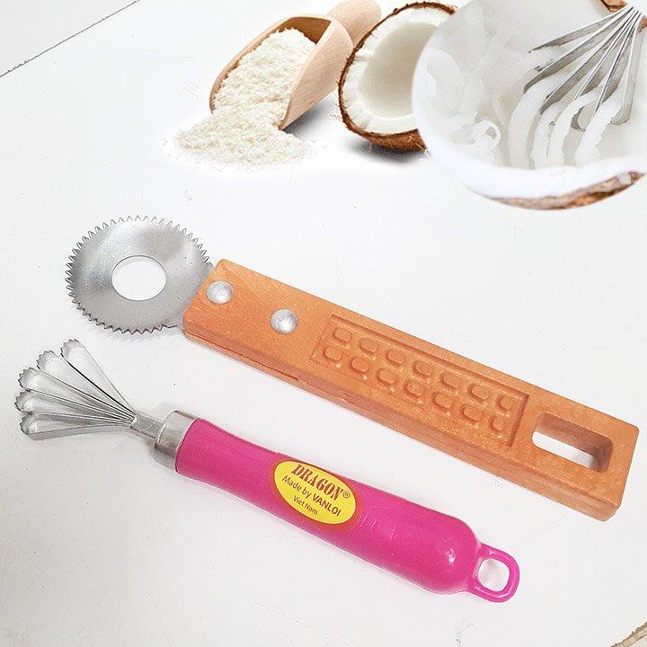 Van Loi Coconut Fiber Scraper Kit (Includes 1 Coconut Fiber Shaving Kit ...