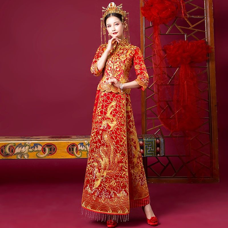 Xiuhe Clothing 2022 New Style Bridal Dragon Phoenix Gown Chinese ...