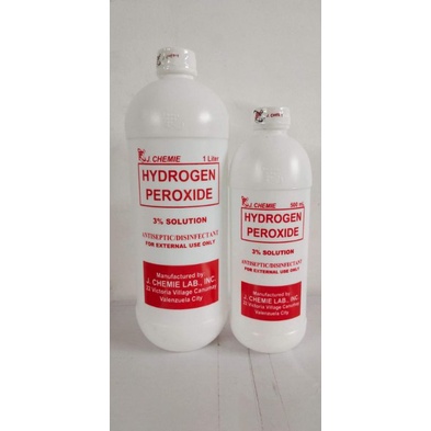 Hydrogen Peroxide 3% solution 1L/500mL (Jchemie) | Shopee Philippines