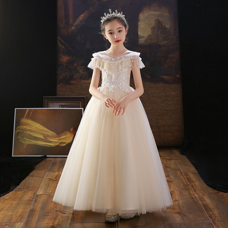 Girl Dresses for Wedding Tulle Bridesmaid Princess Communion Evening ...