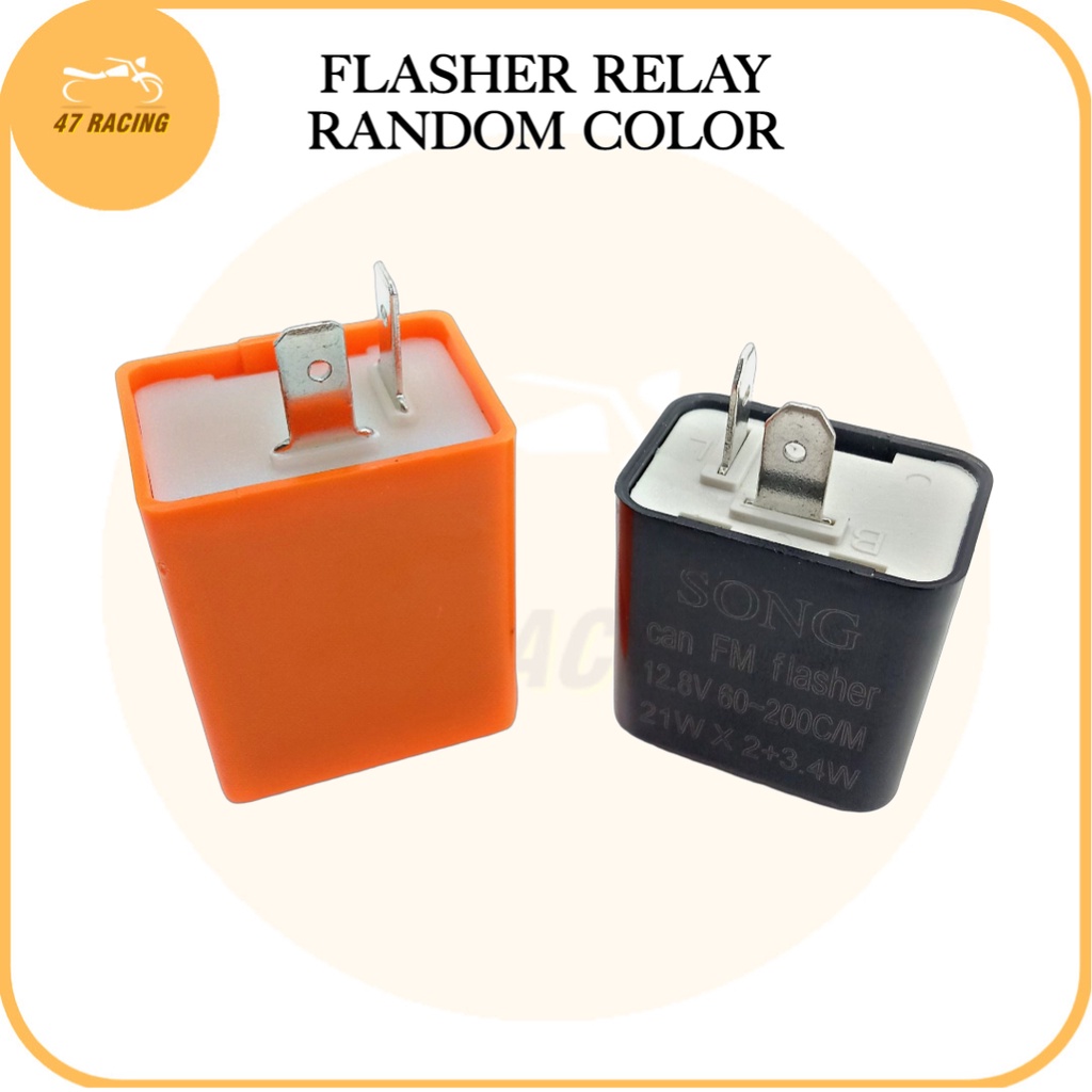 47RACING MOTORCYCLE LED SIGNAL LIGHT FLASHER RELAY ADJUSTABLE UNIVERSAL ...
