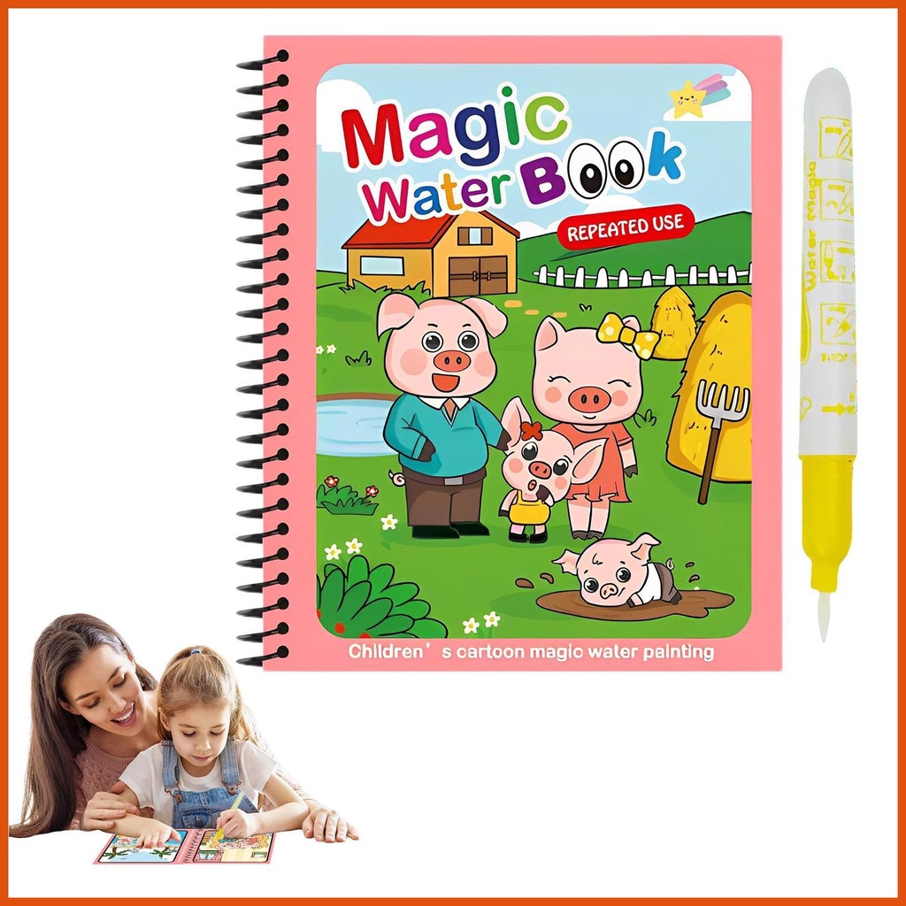 Magic Water Coloring Book Magical Book Water Drawing Montessori Toys ...