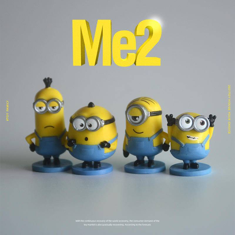 Despicable Me 2 Minions mini doll, Minions Kevin Otto Bob tabletop ...