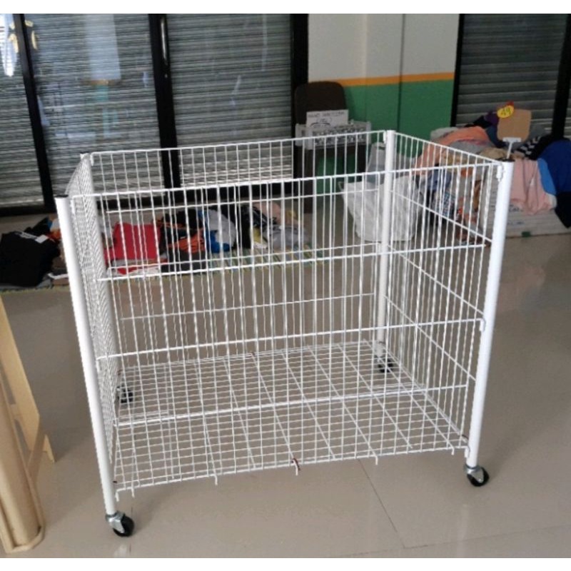 brand-new heavy duty sale cart rack collapsible bargain rack basket ...