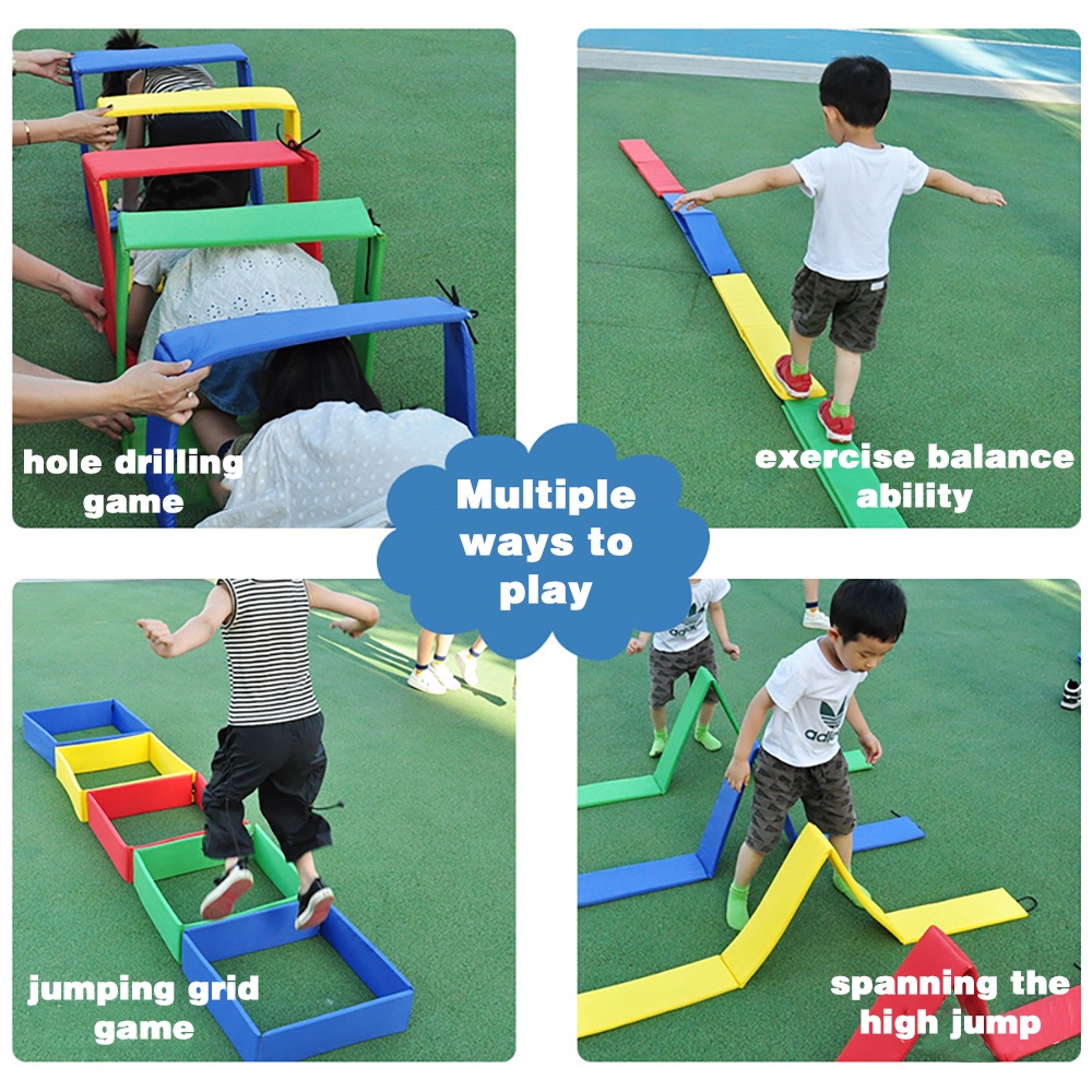 Children Outdoor Game Toys Jumping Lattice Drilling Hole Kindergarten ...