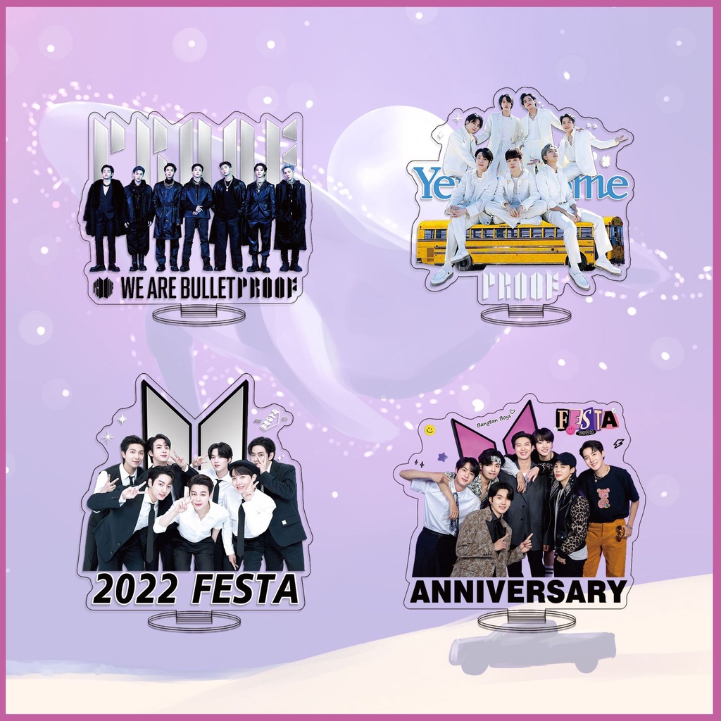 BTS-520 Bangtan Boys Proof Acrylic Standing Plates Display Figure ...
