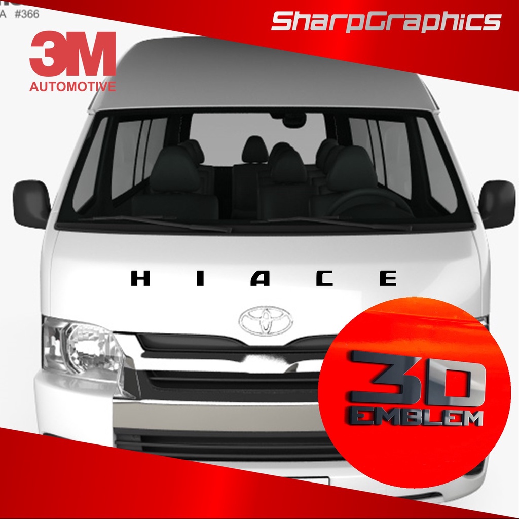 Toyota Hi Ace 3D Hood Emblem Set | Shopee Philippines