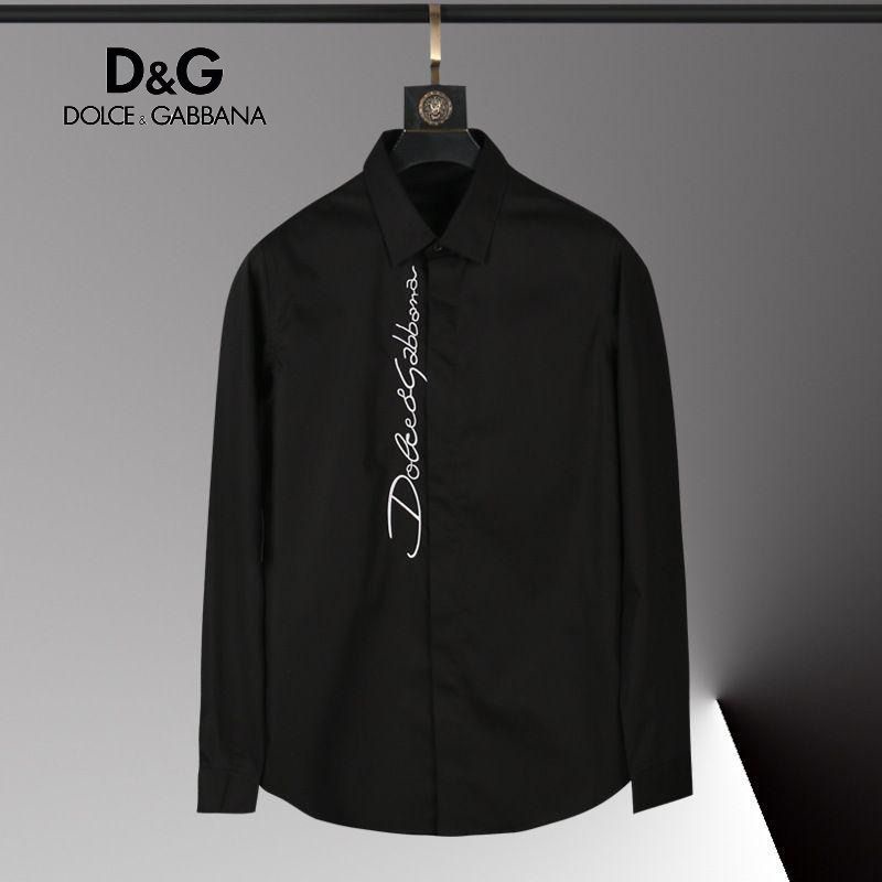 KEMEJA DnG Black Mirror Quality Men's Long Shirt (1:1 ORIGINAL ...