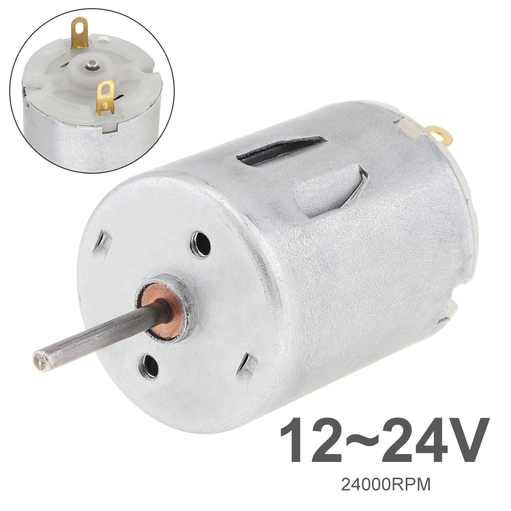 R280 DC Motor 12-24V 24000RPM High Speed Micro Motor for DIY Toys Mini ...