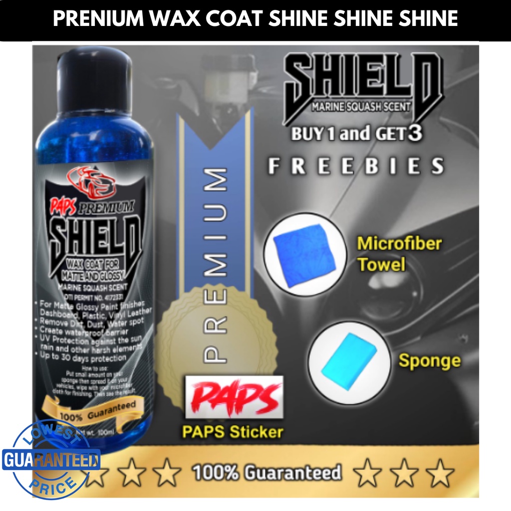 RIDERSCLUB ORIGINAL Shield Wax Coat for Matte and Glossy Premium Free ...